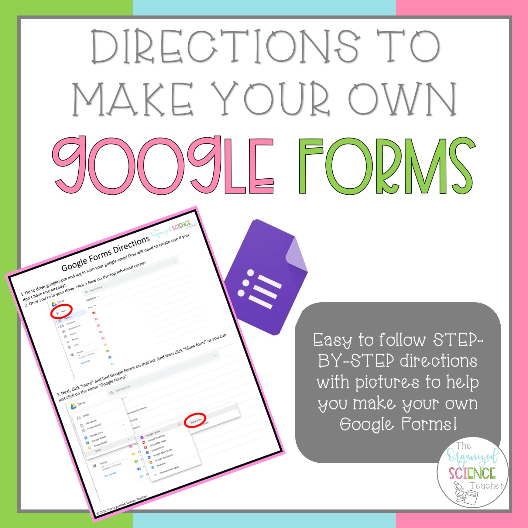 Directions to Create Your Own Distance Learning Resources